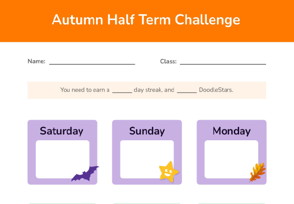 Challenge Sheets - DoodleLearning