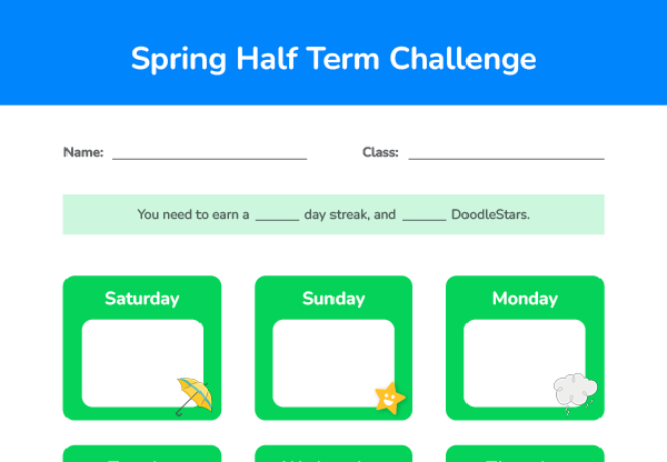 Challenge Sheets - DoodleLearning