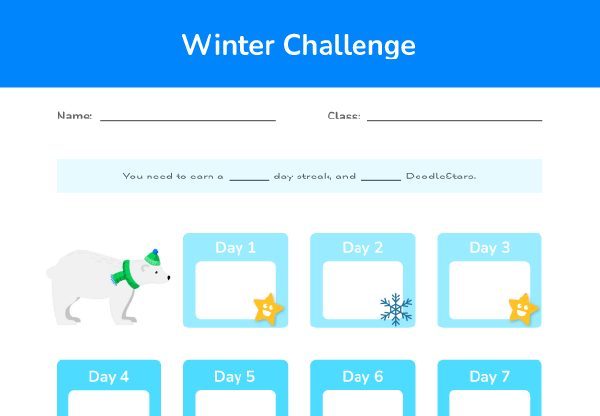 Challenge Sheets - DoodleLearning