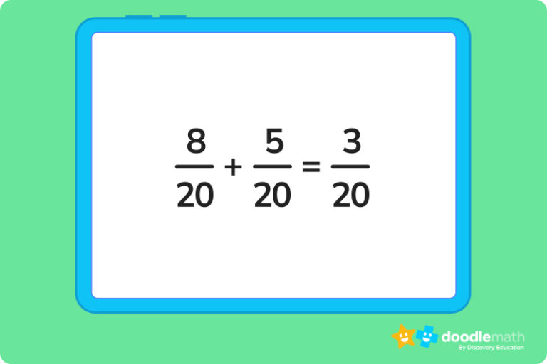 Adding and subtracting fractions | DoodleLearning