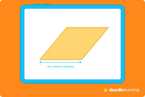 What is a rhombus? Shape, properties and area | DoodleLearning