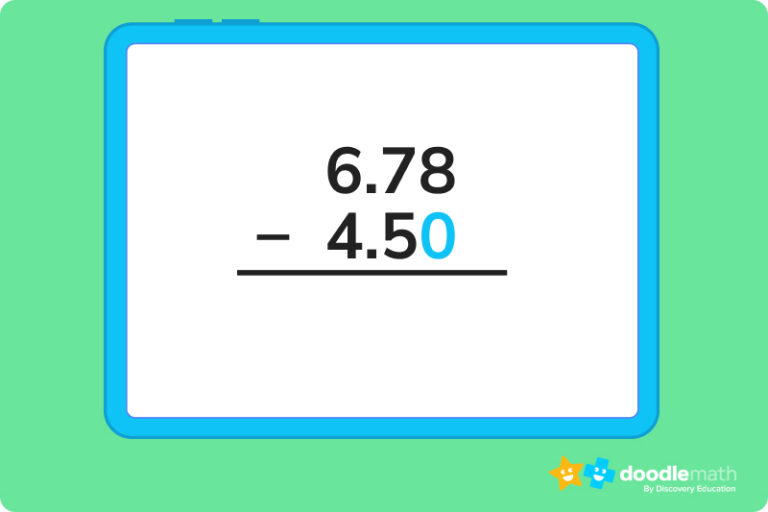 Subtracting Decimals - Definition, Examples, Formulas - DoodleLearning