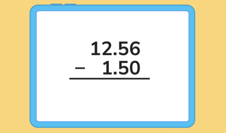 Subtracting decimals | Definition, examples and formulas | DoodleLearning