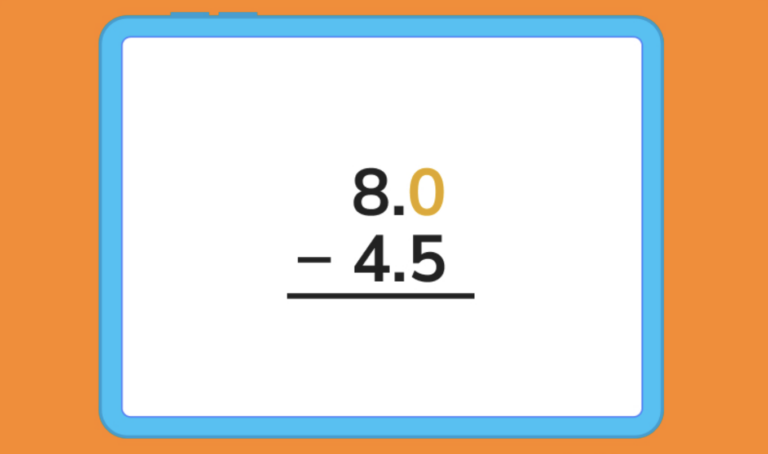 Subtracting decimals | Definition, examples and formulas | DoodleLearning