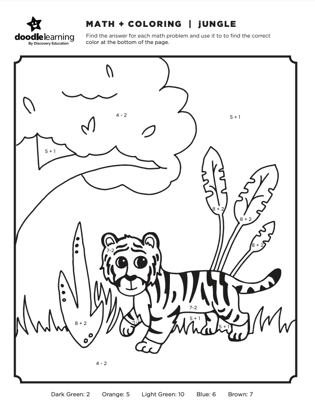 50 Free Maths Colouring Sheets for KS1 + KS2 | DoodleLearning