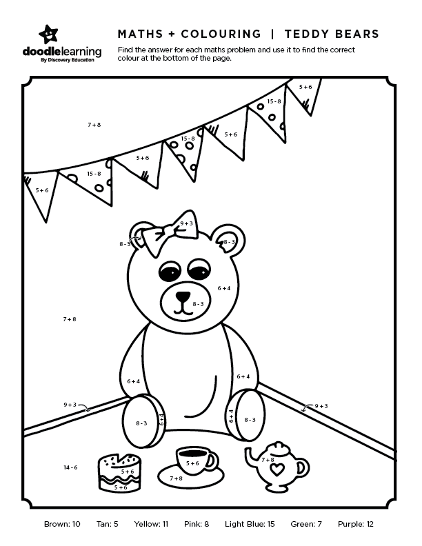 50 Free Maths Colouring Sheets for KS1 + KS2 | DoodleLearning