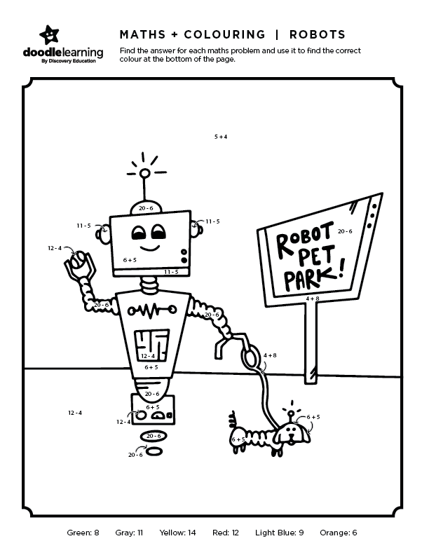 50 Free Maths Colouring Sheets for KS1 + KS2 | DoodleLearning