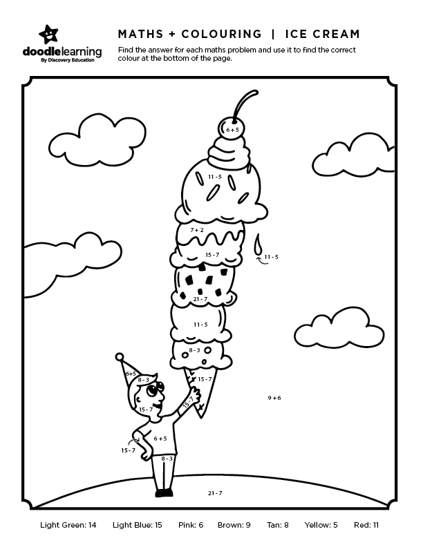 50 Free Maths Colouring Sheets for KS1 + KS2 | DoodleLearning