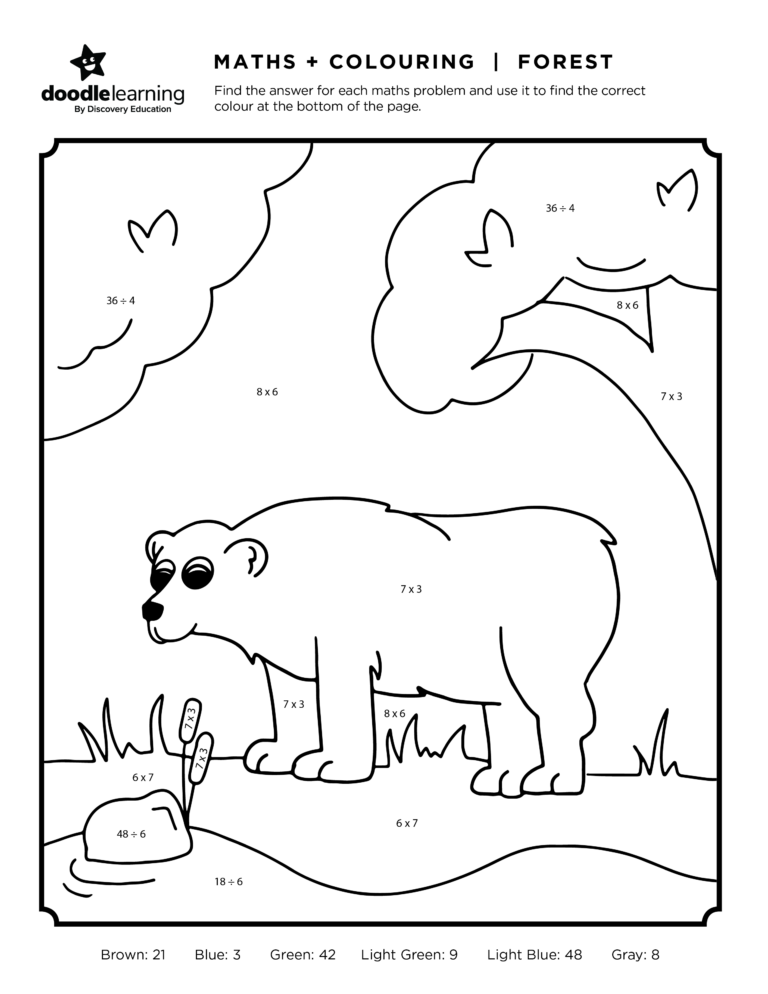 50 Free Maths Colouring Sheets for KS1 + KS2 | DoodleLearning