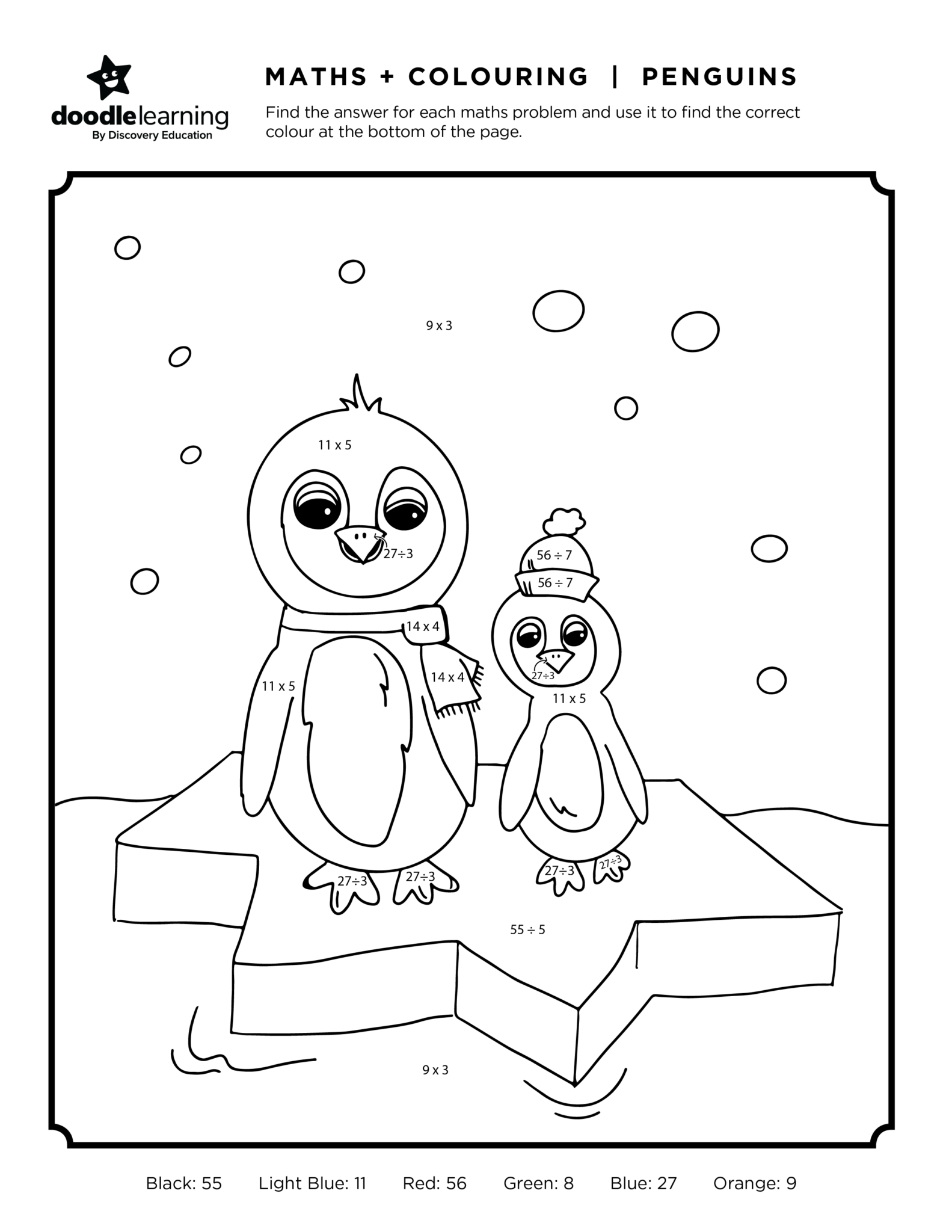 50 Free Maths Colouring Sheets for KS1 + KS2 | DoodleLearning