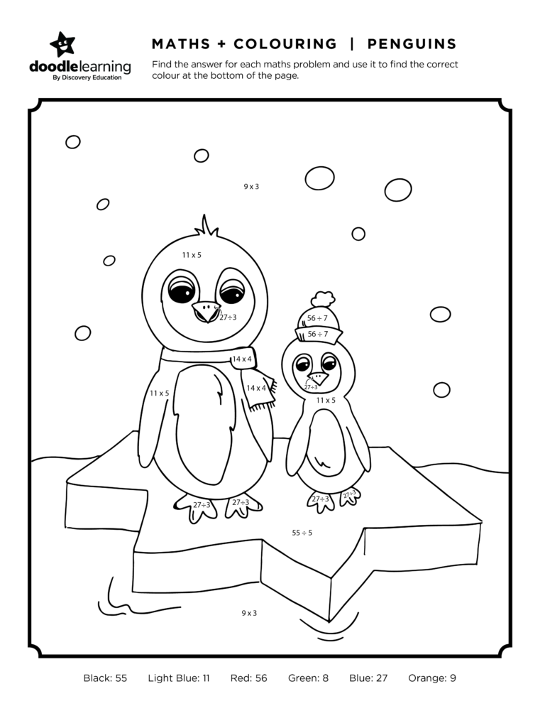 50 Free Maths Colouring Sheets for KS1 + KS2 | DoodleLearning