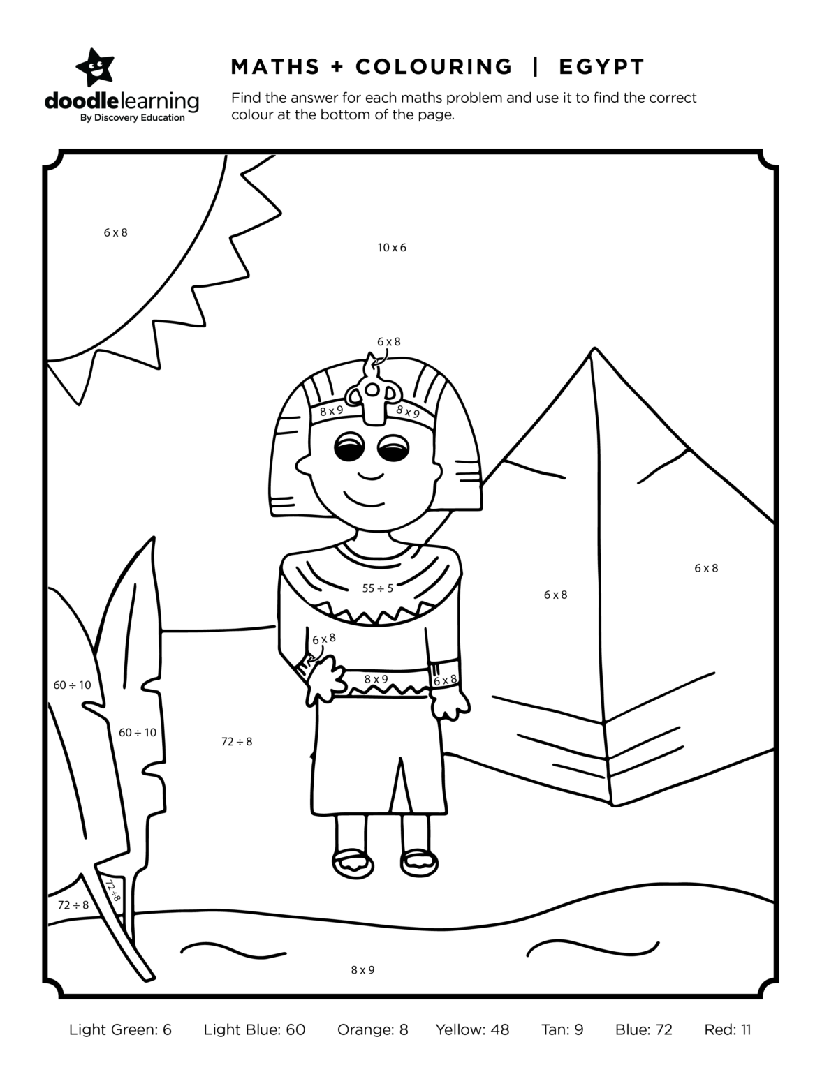 50 Free Maths Colouring Sheets for KS1 + KS2 | DoodleLearning