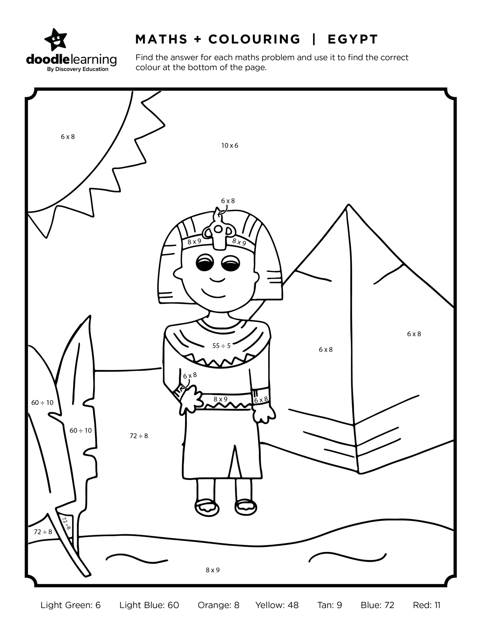 50 Free Maths Colouring Sheets for KS1 + KS2 | DoodleLearning