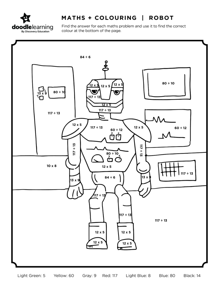 50 Free Maths Colouring Sheets for KS1 + KS2 | DoodleLearning