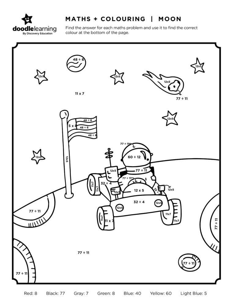 50 Free Maths Colouring Sheets for KS1 + KS2 | DoodleLearning