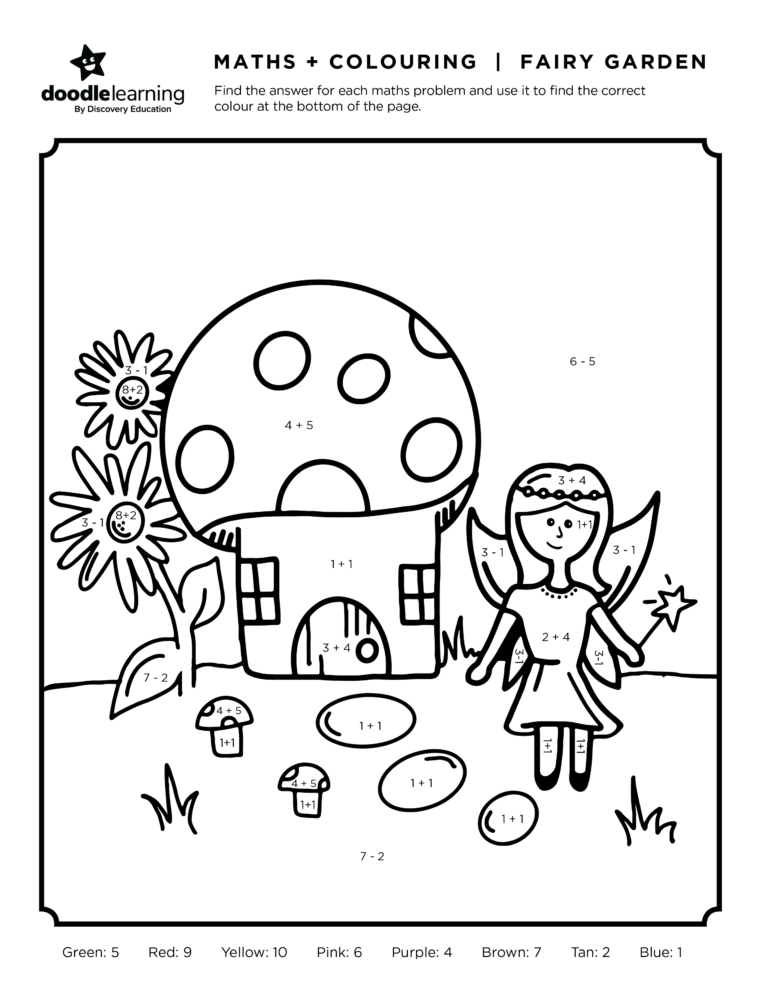 50 Free Maths Colouring Sheets for KS1 + KS2 | DoodleLearning