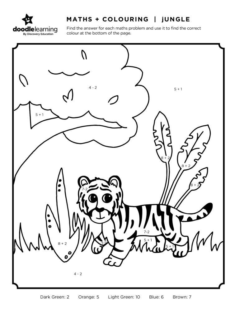 50 Free Maths Colouring Sheets for KS1 + KS2 | DoodleLearning