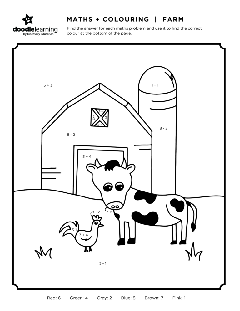 50 Free Maths Colouring Sheets for KS1 + KS2 | DoodleLearning