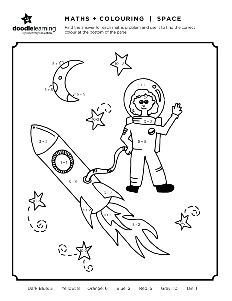50 Free Maths Colouring Sheets for KS1 + KS2 | DoodleLearning