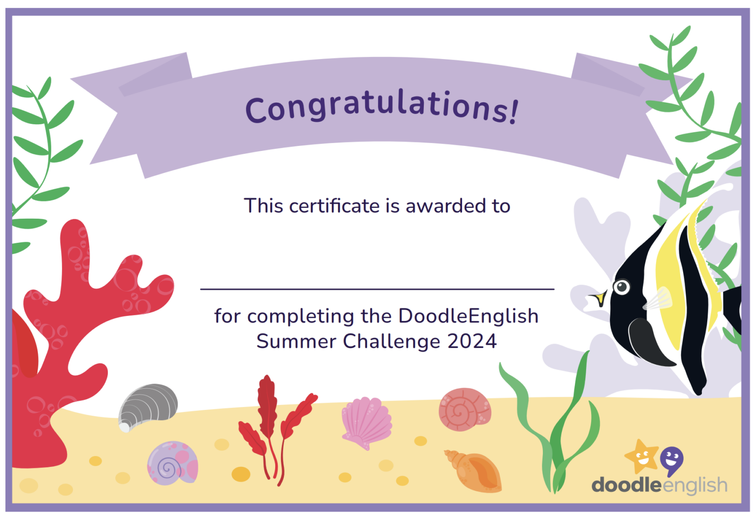 Certificates | DoodleLearning